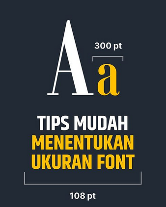 Tips menentukan ukuran font