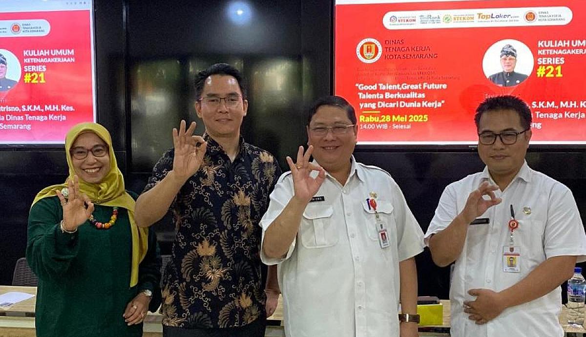 Toplokercom Dukung Kuliah Umum Di Universitas Stekom Bersama Disnaker ...