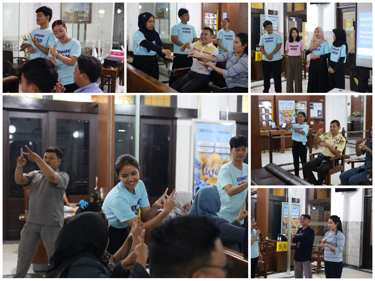 Universitas STEKOM Gelar Pelatihan Bahasa Isyarat di Bank Mandiri KCP ...