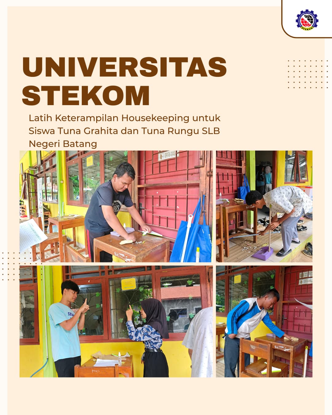 Universitas Stekom Latih Keterampilan Housekeeping untuk Siswa Tuna ...