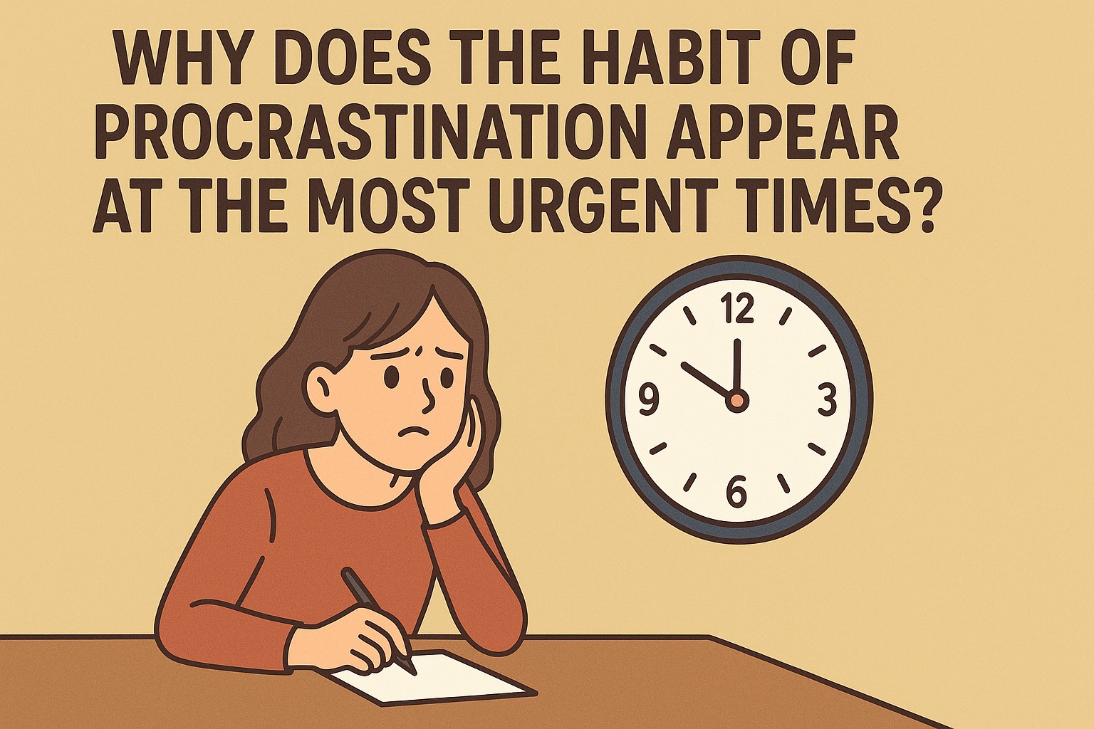 WHY DOES THE HABIT OF PROCRASTINATION APPEAR AT THE MOST URGENT TIMES?