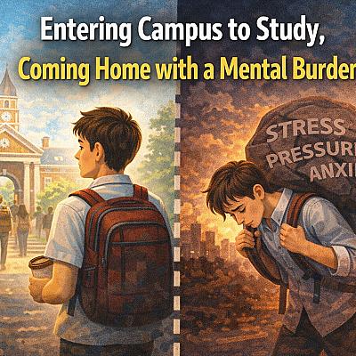 Entering Campus to Study, Coming Home with a Mental Burden