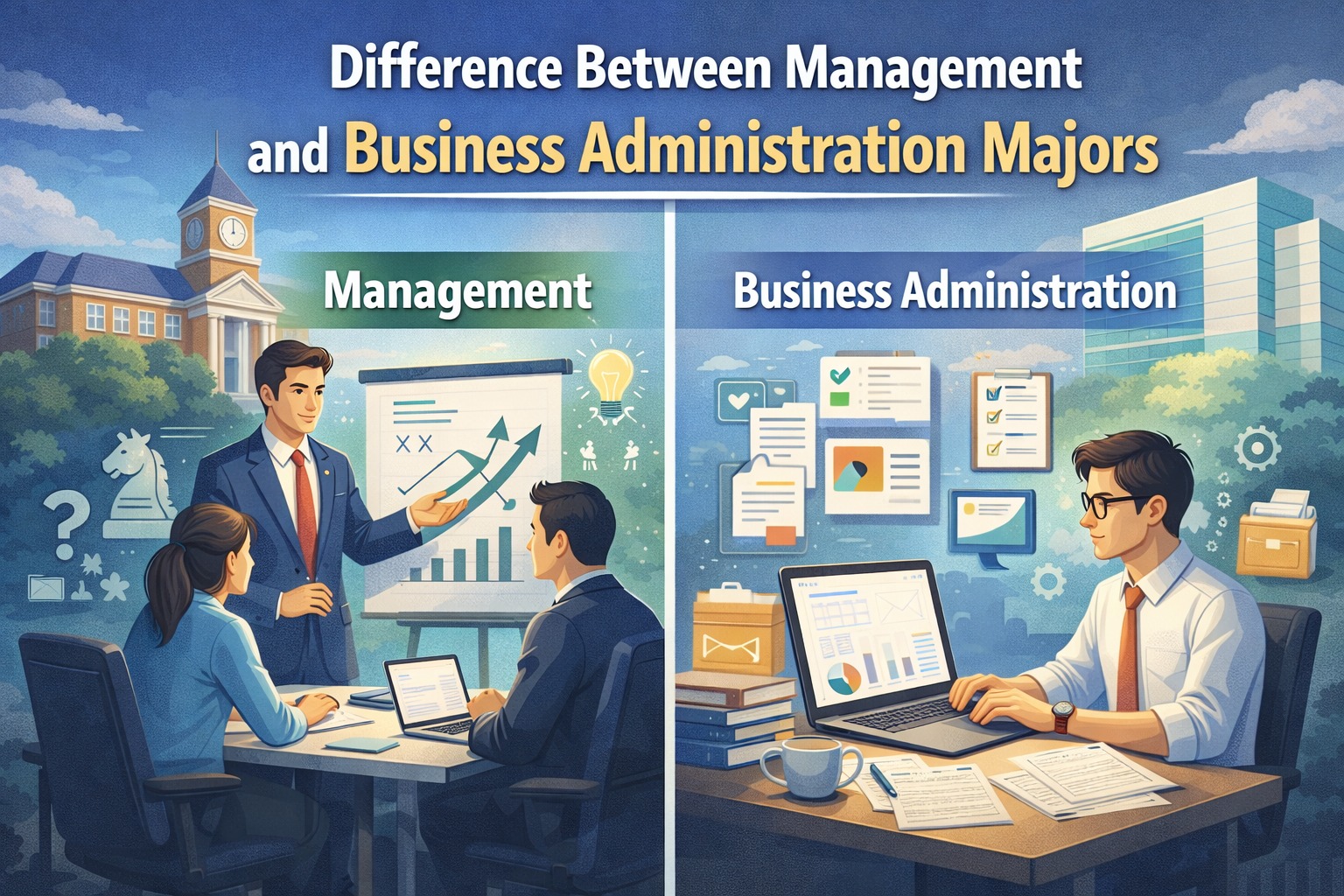 What Is the Difference Between Management and Business Administration ...