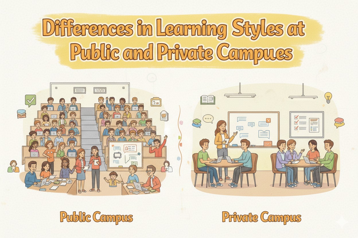 Differences in Learning Styles at Public and Private Campuses