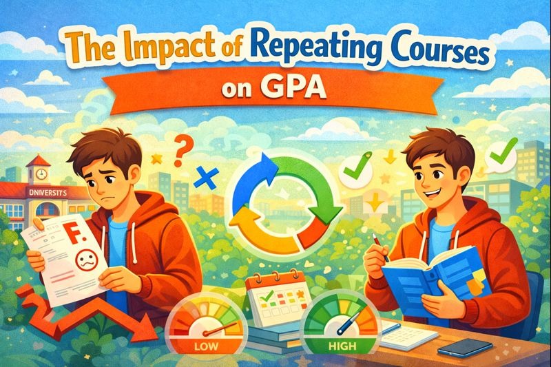 The Impact of Repeating Courses on GPA