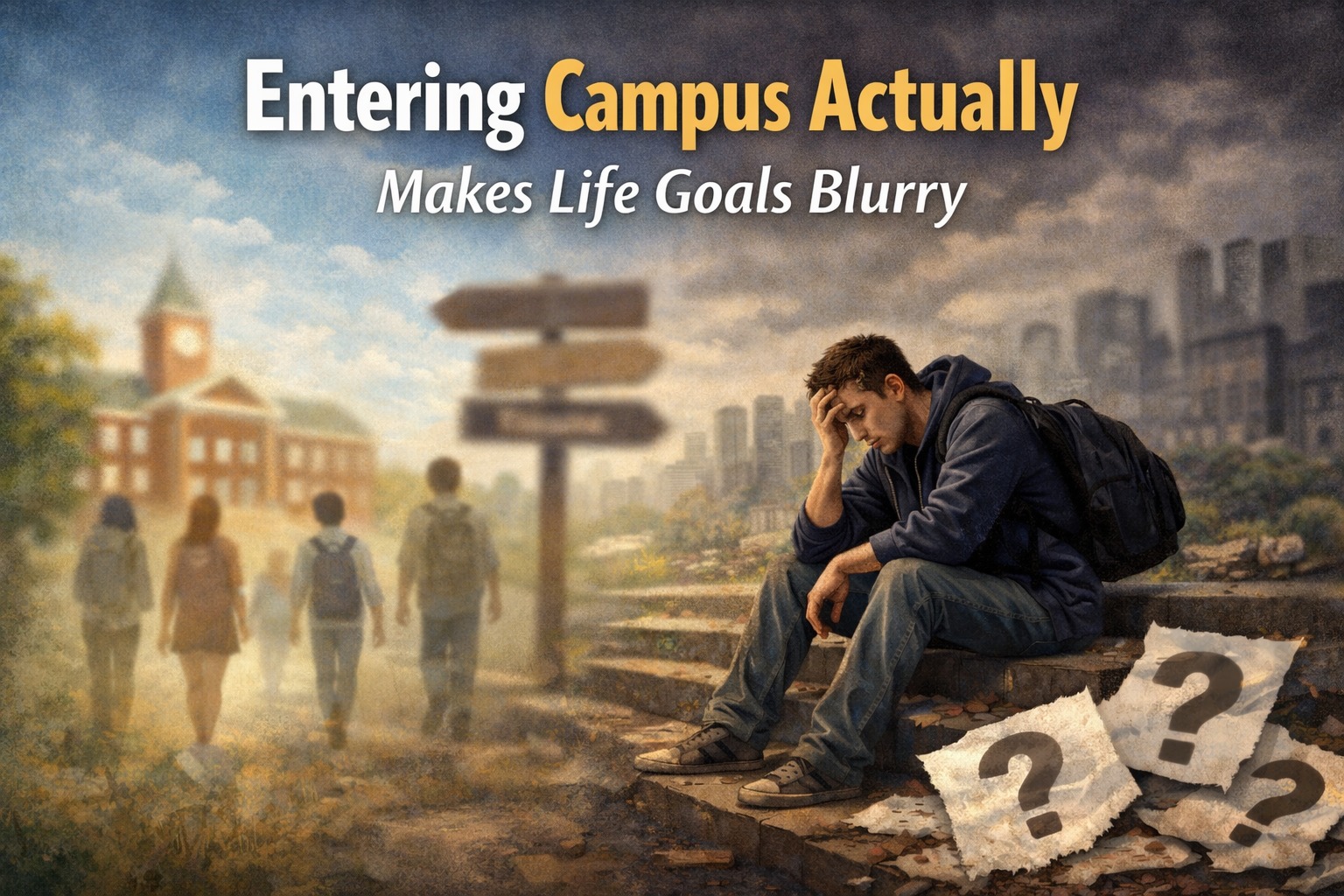 Entering Campus Actually Makes Life Goals Blurry