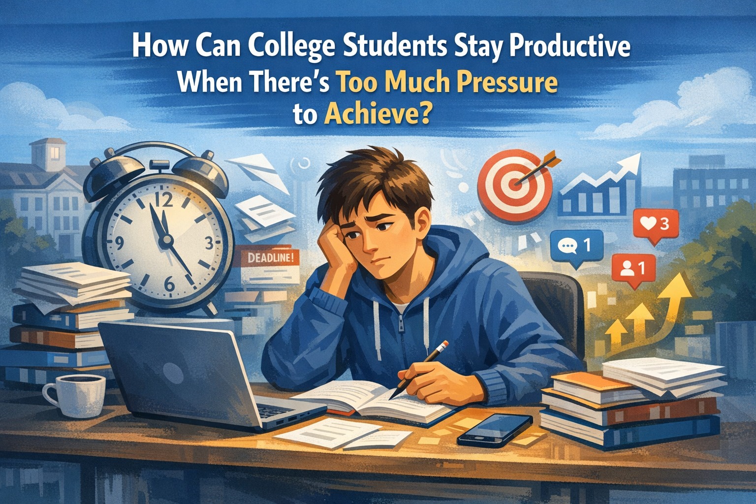 How Can College Students Stay Productive When There’s Too Much Pressure ...