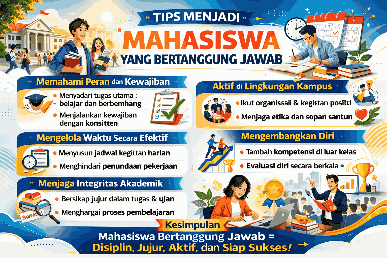 Tips Menjadi Mahasiswa Yang Bertanggung Jawab