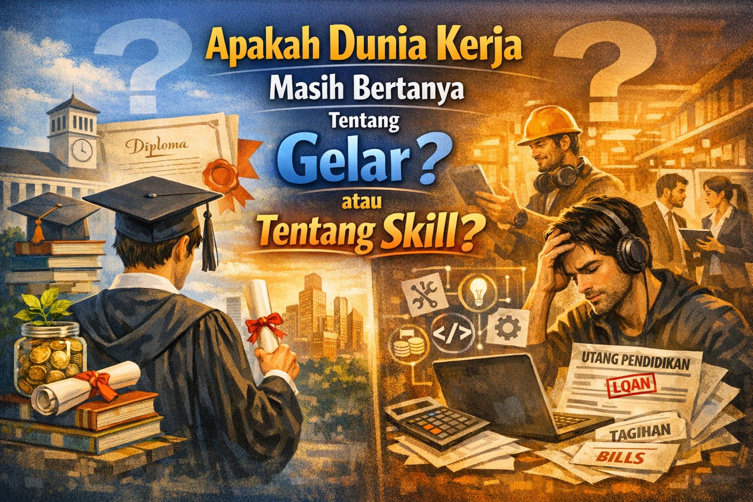 Apakah Dunia Kerja Masih Bertanya Tentang Gelar atau Tentang Skill