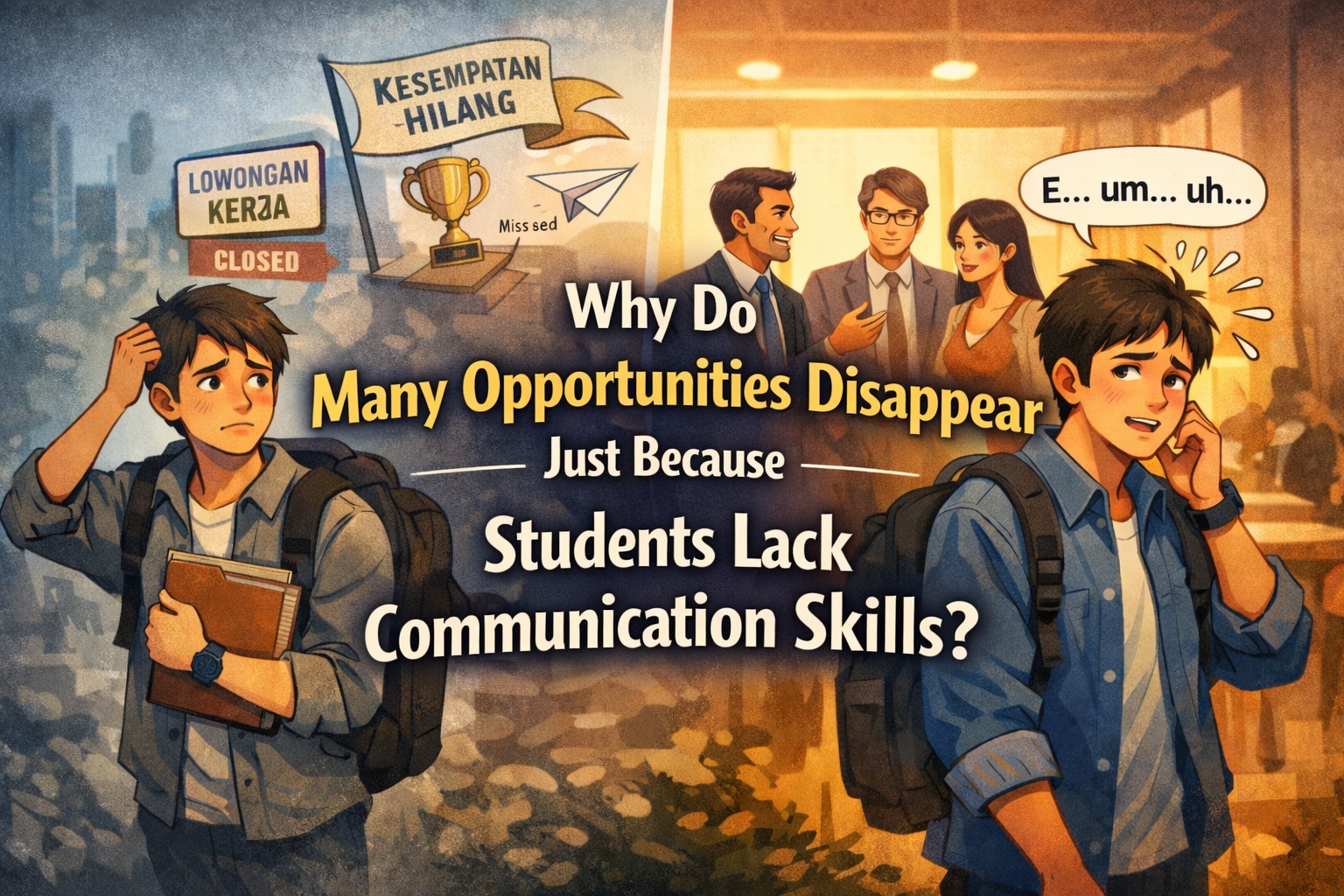 Why Do Many Opportunities Disappear Just Because Students Lack ...