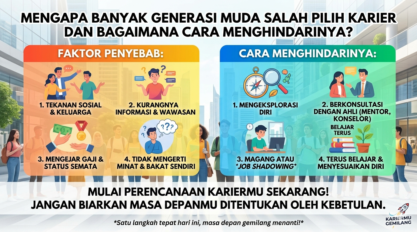 Mengapa Banyak Generasi Muda Salah Pilih Karier dan Bagaimana Cara ...