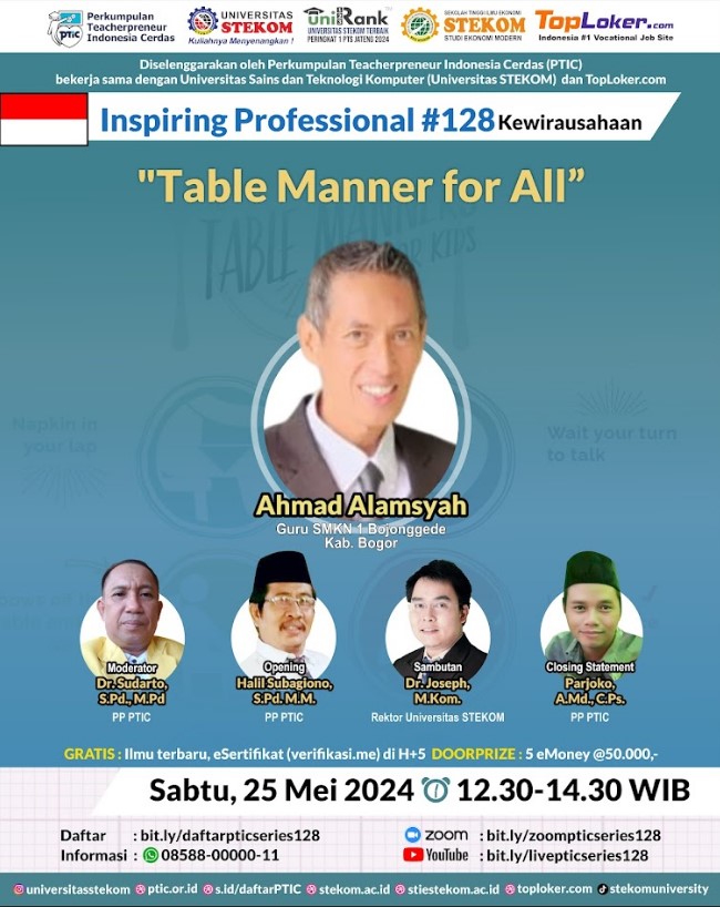 INSPIRING PROFESSIONAL #128 Table Manner for All
